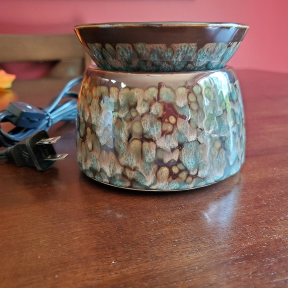 Scentsy | Accents | Scentsy Green Marble Warmer | Poshmark